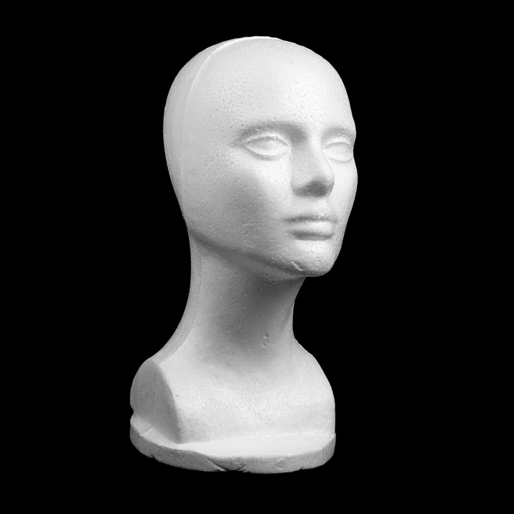 12'' Female Foam Mannequin Manikin Head Mo... – Grandado