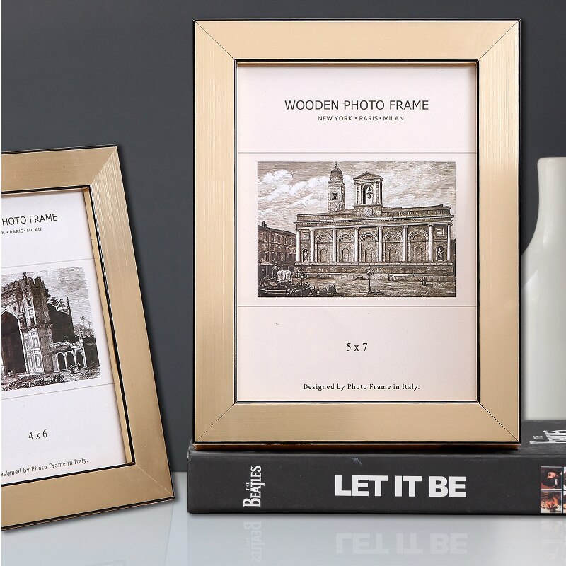 6/7/10 Inch Italian Light Luxury Modern Gold Photo... – Grandado