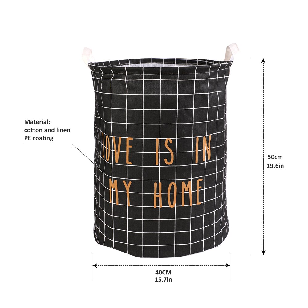 Praktische Ronde Wasmand Met Belemmeren Dier Decor... – Vicedeal