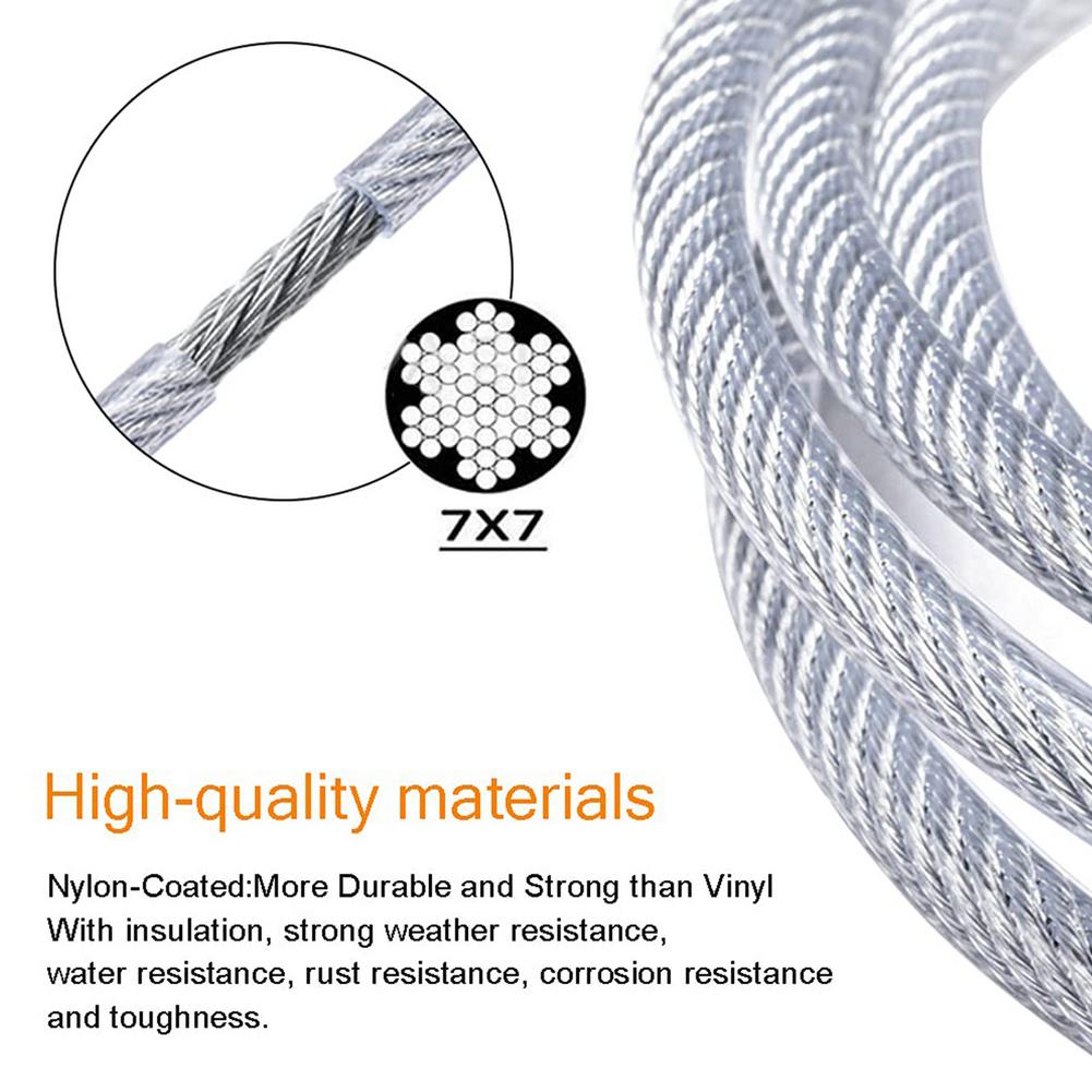 30/20/15/10 M Outdoor Light Hanging Kit Wire Rope ... – Grandado
