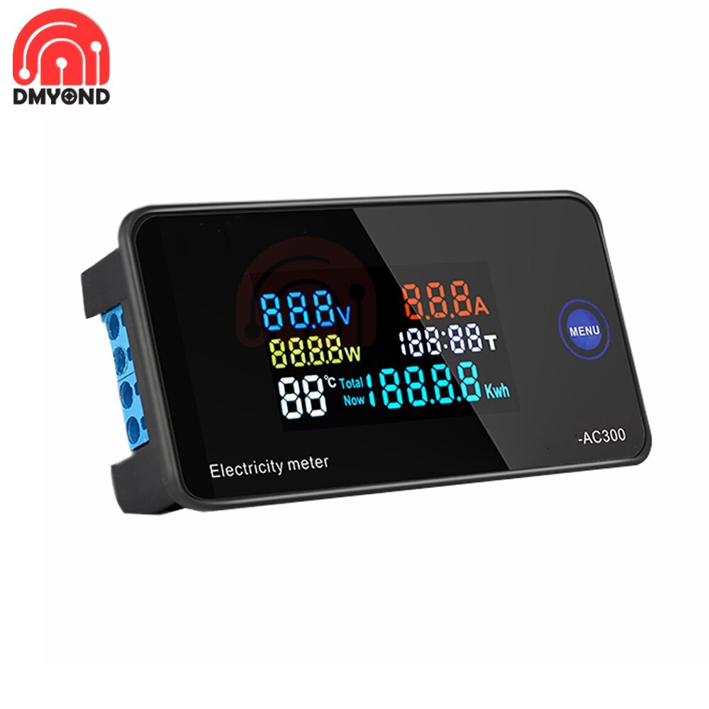 AC50-300V 10A/100A Digital Voltmeter Ammeter Tempe... – Vicedeal