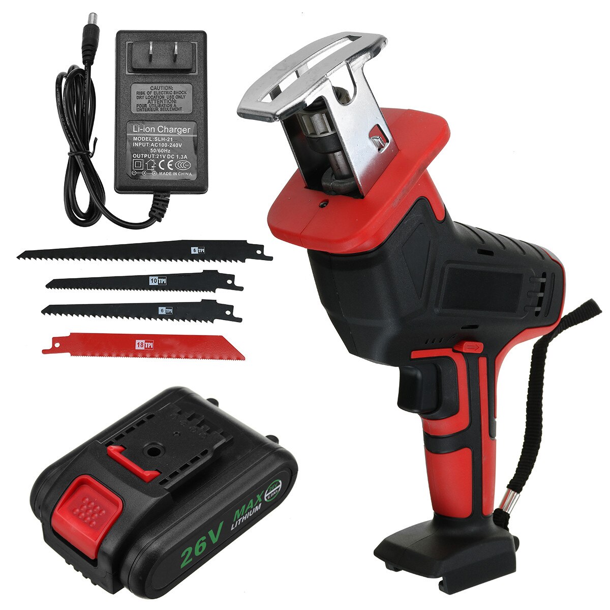 26V Cordless Reciprocating Saw Electric Saw Woodwo... – Grandado