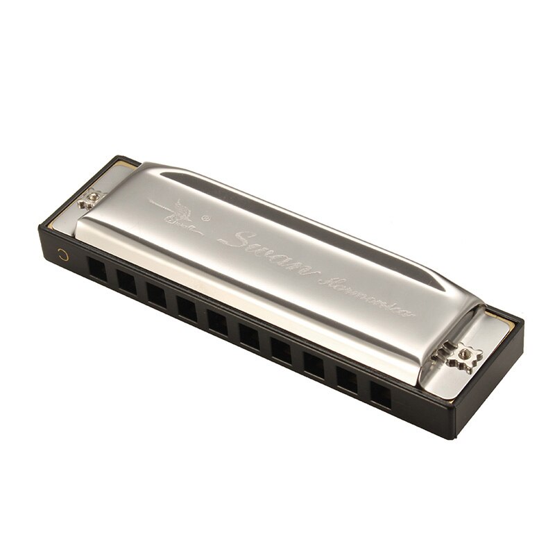 Silver Color Swan Harmonica 10 Holes 20 Tones Key ... – Vicedeal