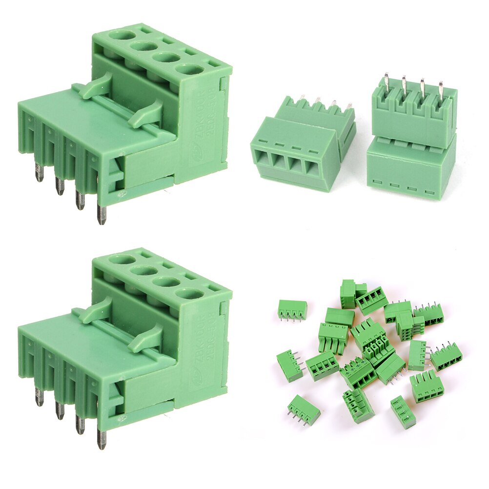 4Pin Plug-in Screw Terminal Block Connector 3.81mm... – Grandado