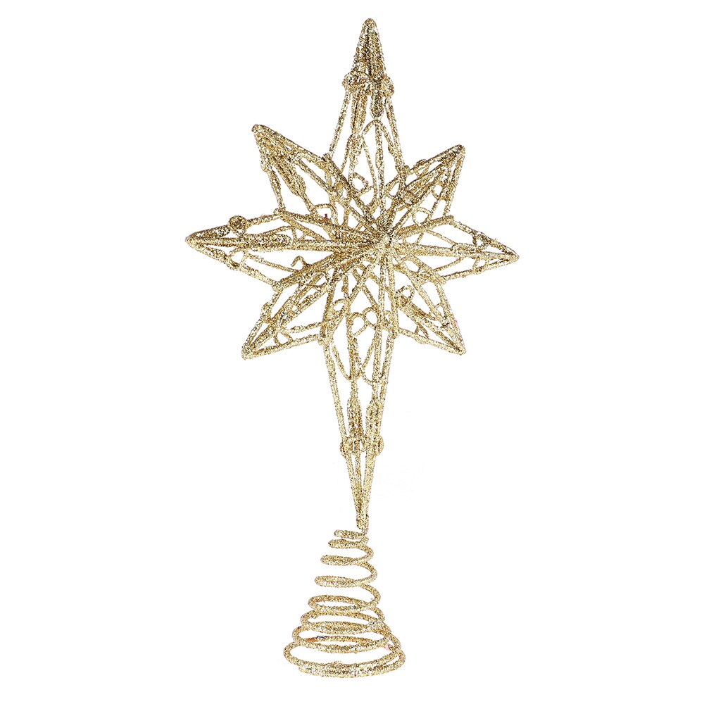Anise Star Tree Topper Golden Star Christmas Tree ... – Grandado