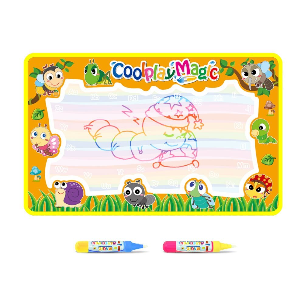 4 Types Rainbow Magic Water Drawing Mat & 2 Pens D... – Grandado
