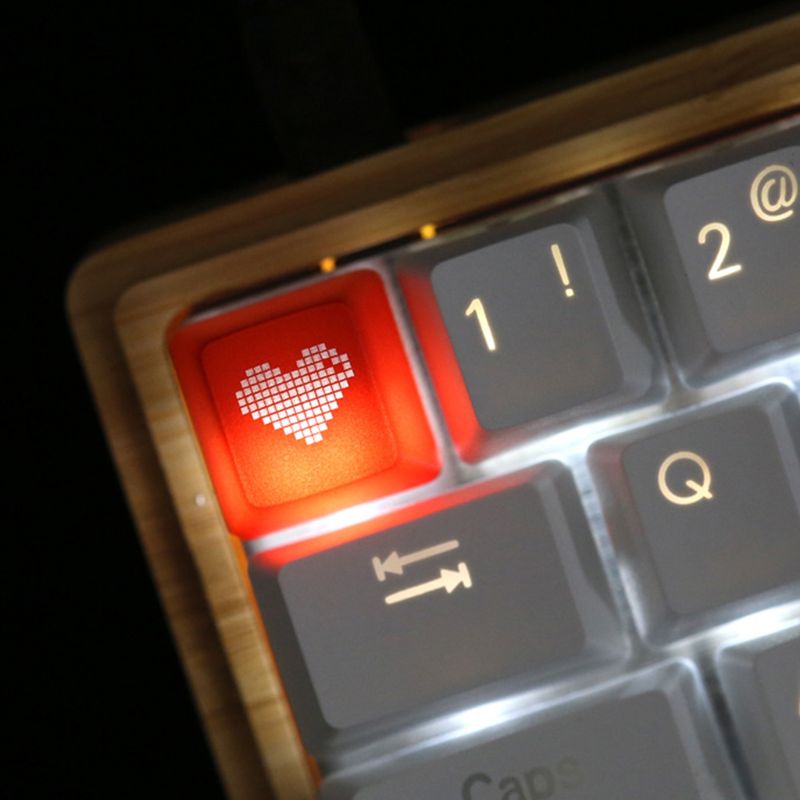 Red Love Heart Pattern Keyboard Keycap Mechanical ... – Grandado