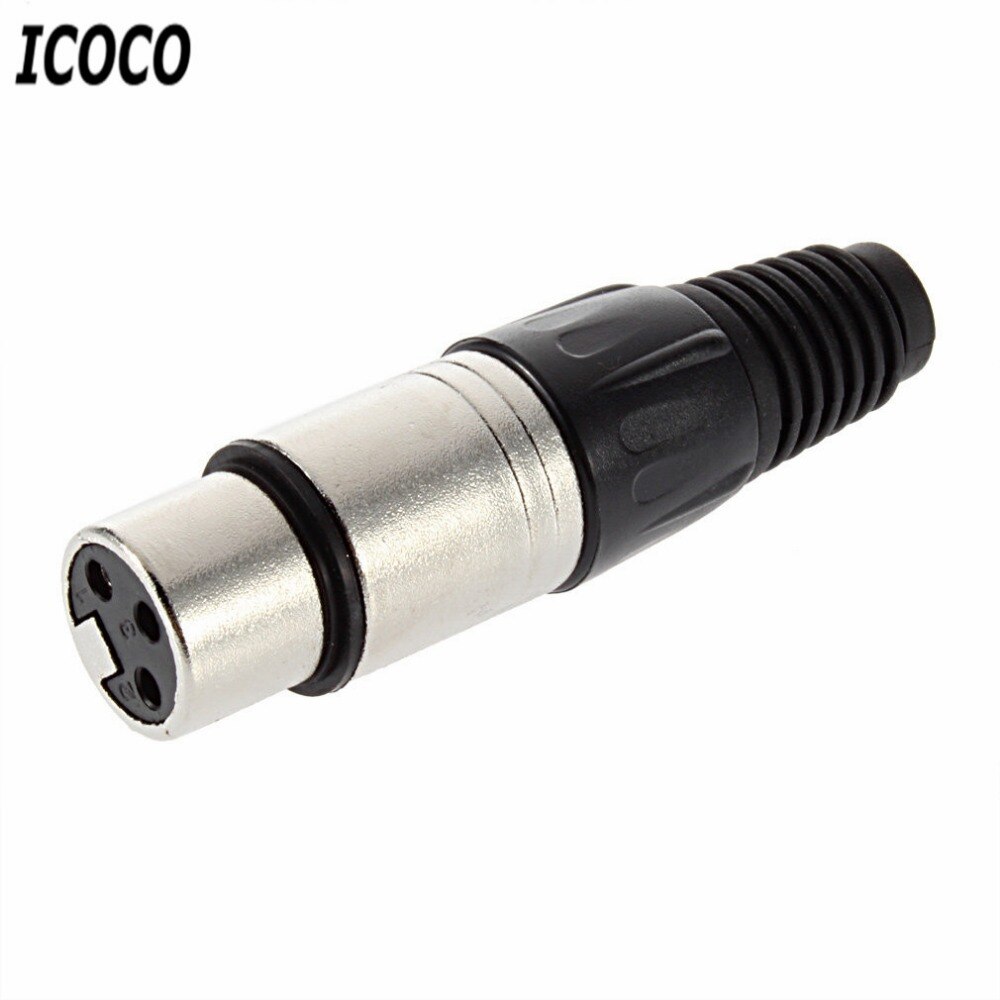 ICOCO Solder Type Mic XLR Female 3-Pin Audio Cable... – Grandado