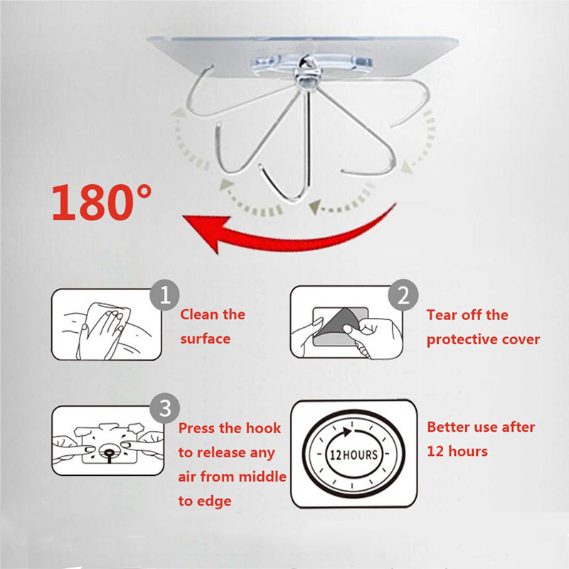 Multifunctional Wall Stick Hooks Magic Paste Kitch... – Grandado