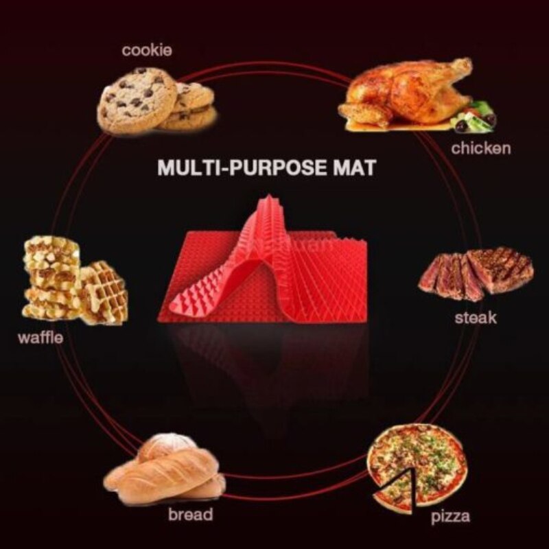 Silikon Backen Matten Pad Pyramide Nonstick BBQ Fo... – Vicedeal