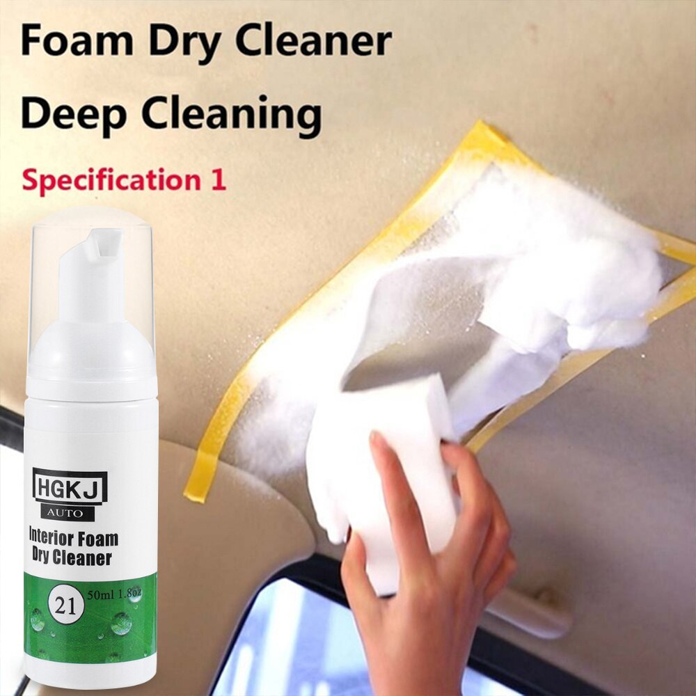 Car Interior Cleaning Foam Dry Cleaner Stains Remo... – Grandado
