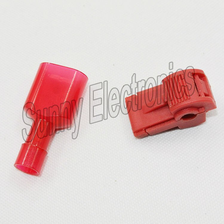 freeship100x RED 22-18 AWG T-TAPS & MALE WIRE CONN... – Vicedeal