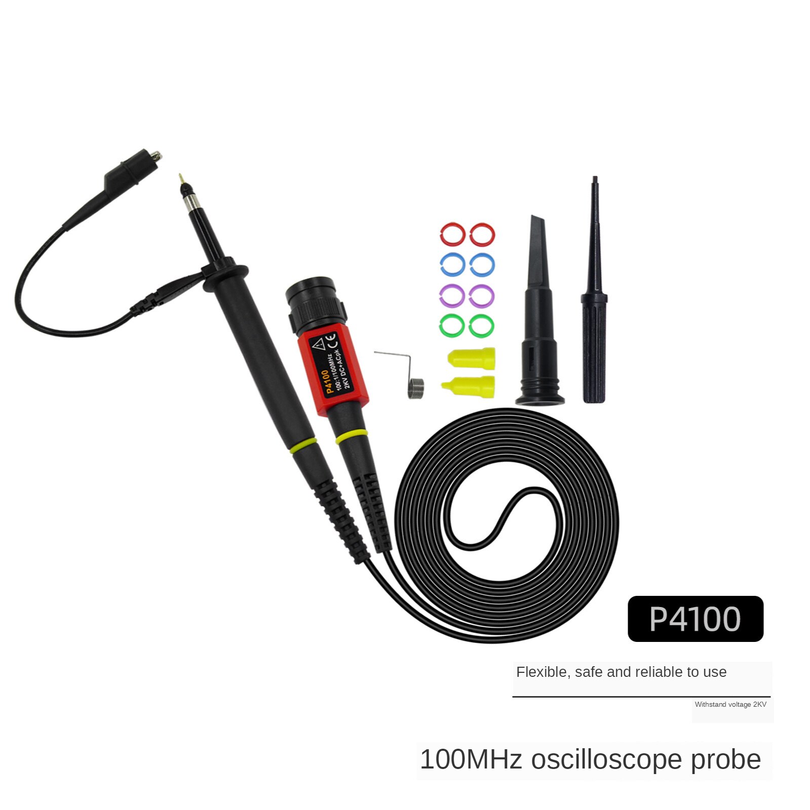 P4100 oscilloskop probe kit 100:1 højspændingsmods... – Grandado
