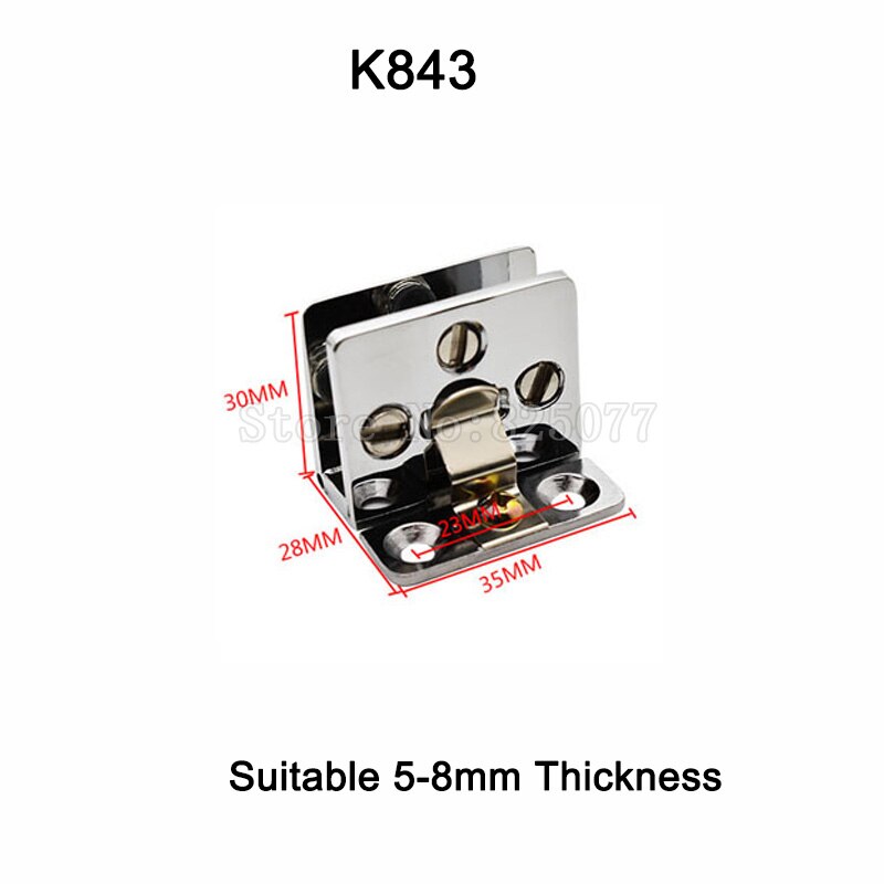 4PCS Chrome Zinc Alloy 90 Degree Side Mount Glass ... – Grandado