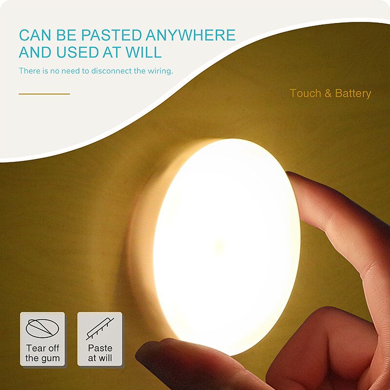 3A Batterij Touch Activated Mini Draadloze Led Kle... – Vicedeal