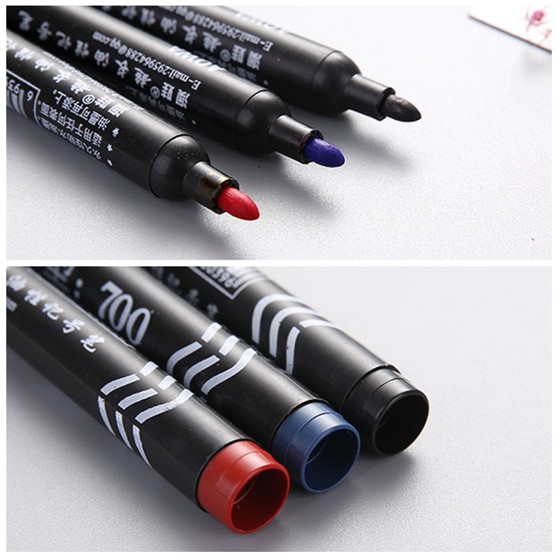 1pc Black/Red/BlueMark Oily Pen Permanent Note Pen... – Vicedeal