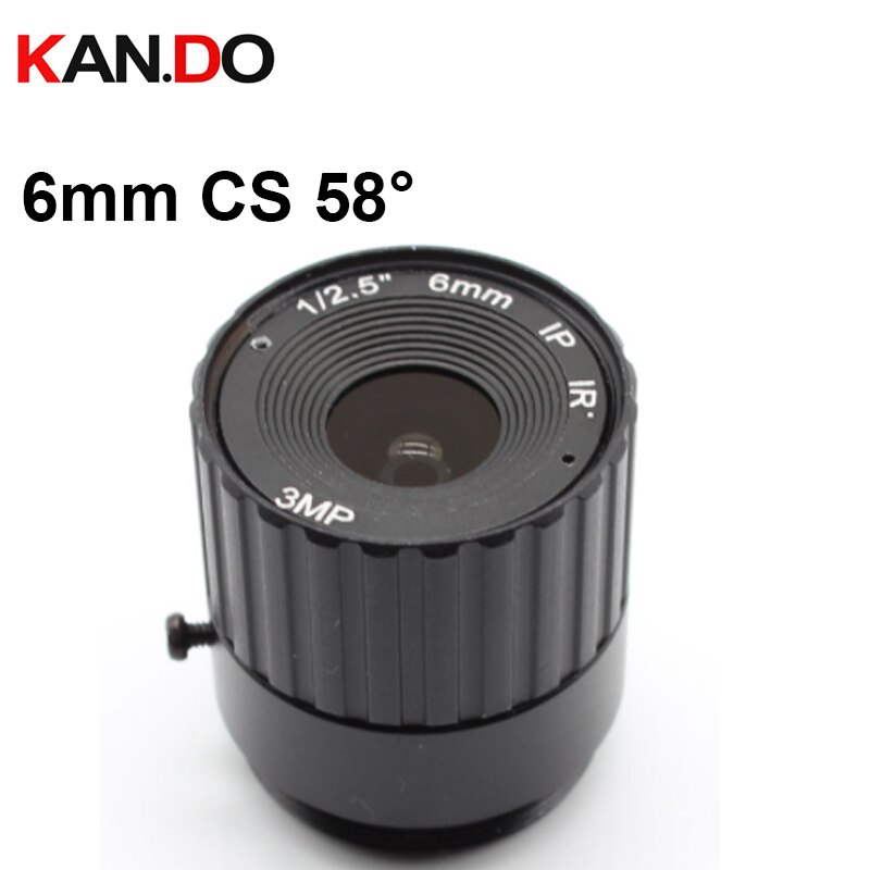 Hd 1/2.5 " 6mm 3mp ip lens cctv vaste focale iris ... – Vicedeal
