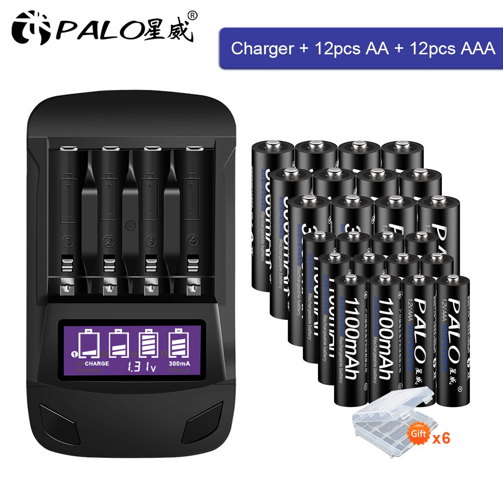 Palo Originele Aa Aaa Oplaadbare Batterij Aa 1.2V ... – Grandado