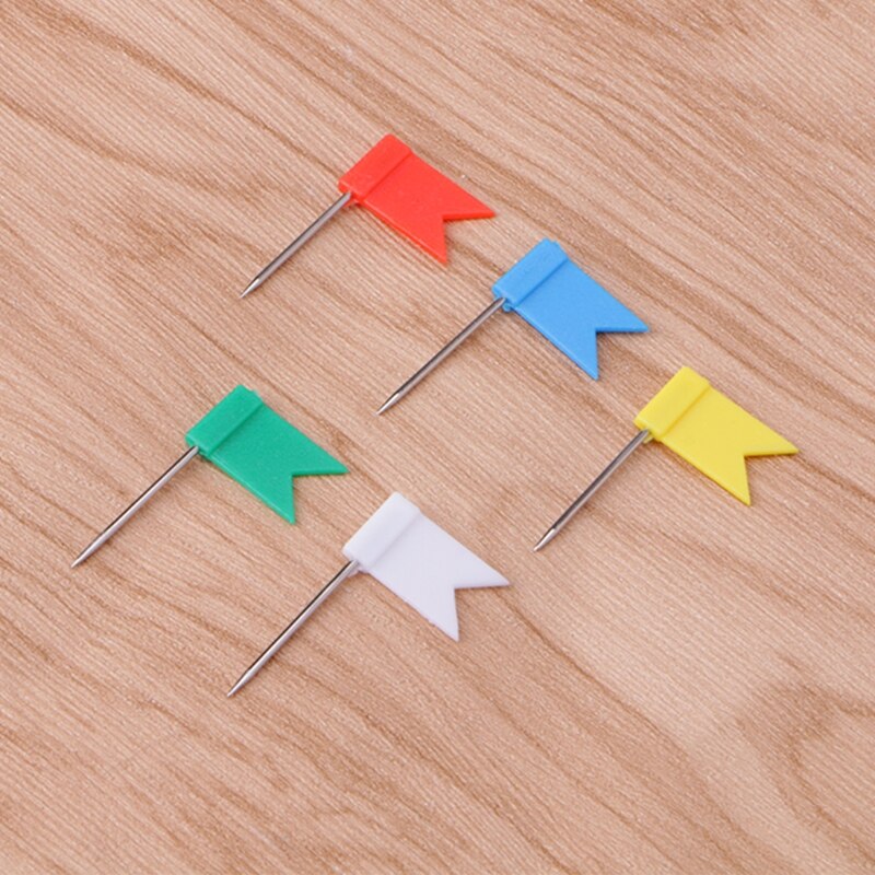 30PCS Flag Marker Shape Map Pins Cork Notice Board... – Grandado