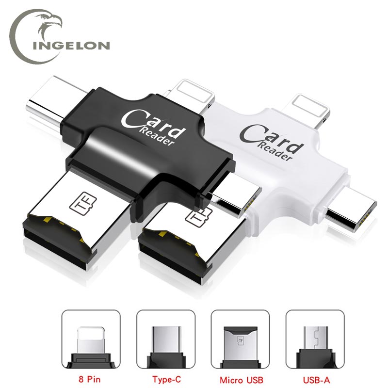 4 in 1 SD Card Reader Type c Micro SD Card Reader ... – Vicedeal