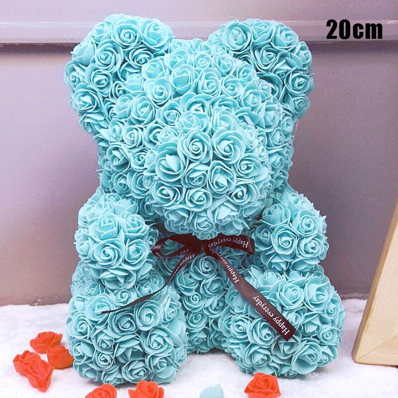 Artificial Rose Flower Bear Toy Women Girl Christm... – Grandado