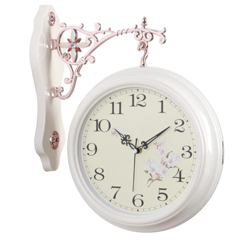 Double Face Wall Clock Room Decor Vintage Wall Wat... – Grandado