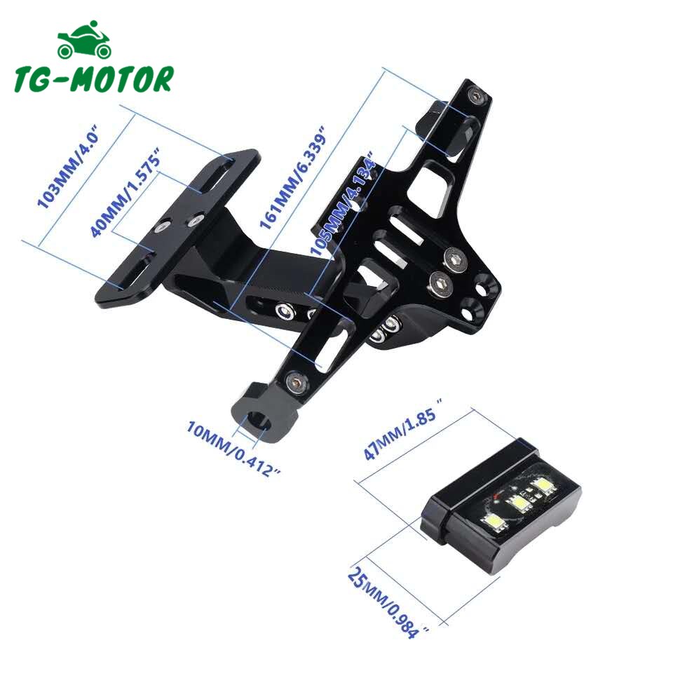 Tg-Motor Motorfiets Cnc Achter Nummerplaat Frame H... – Grandado