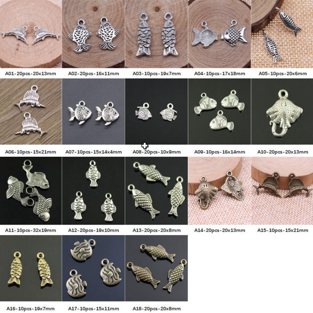 Small Fish Charms For Jewelry Making For Women – Grandado