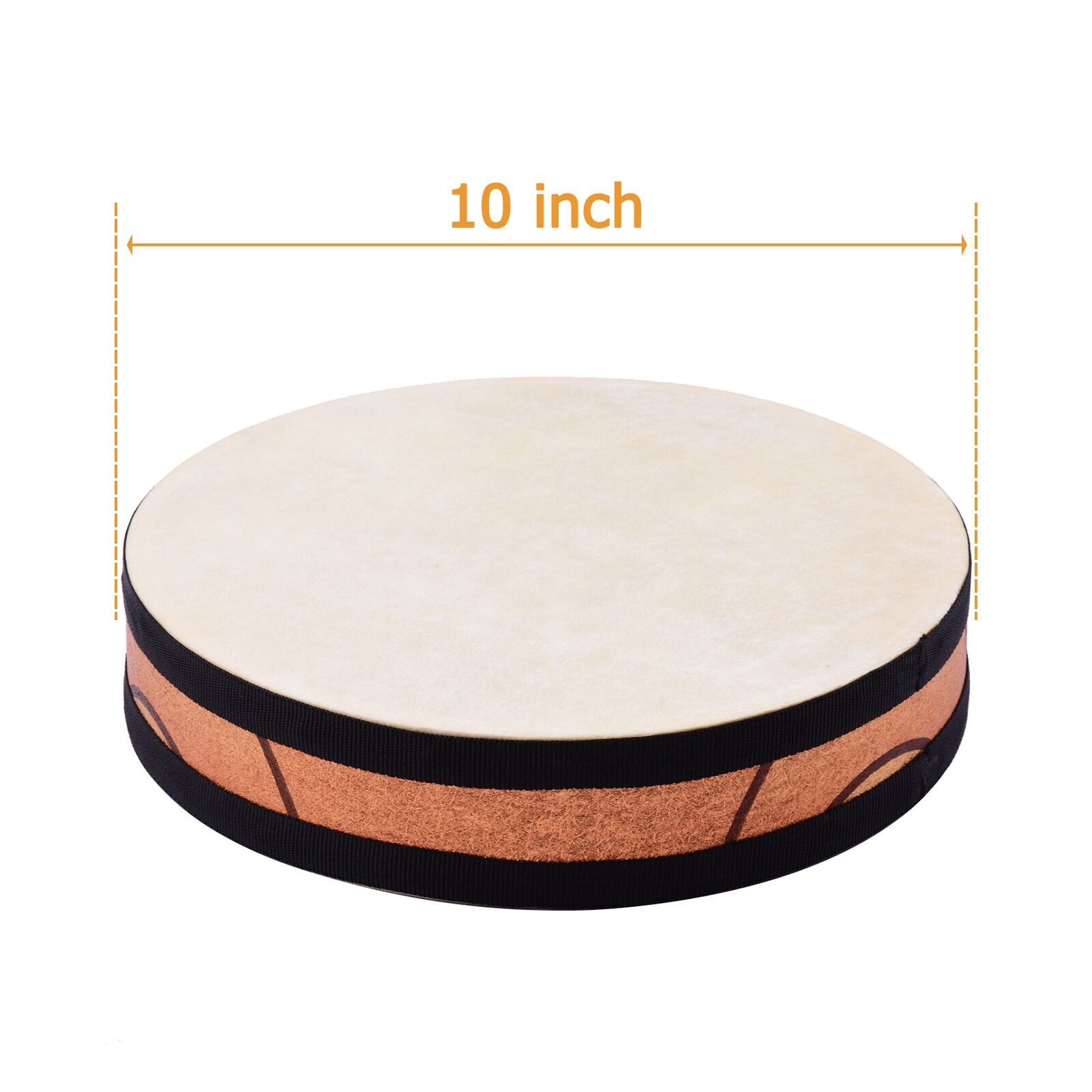 10 Inch Ocean Drum Wooden Handheld Sea Wave Drum P... – Grandado