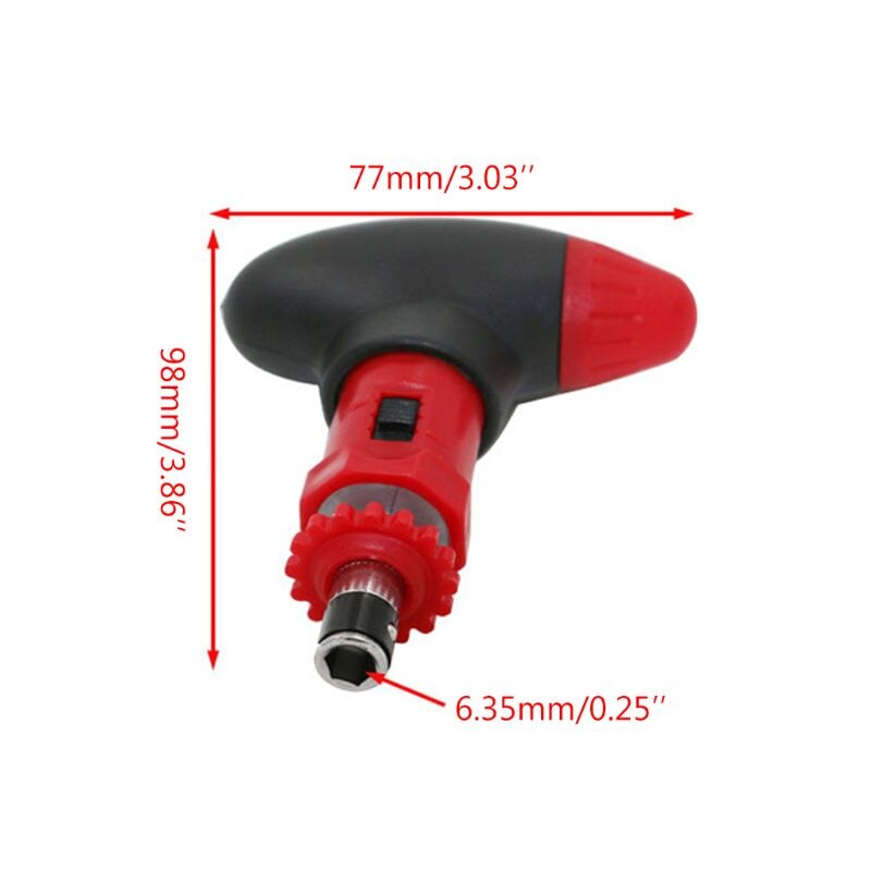 Manual T Type Ratchet Screwdriver Quick Bolt Drive... – Grandado