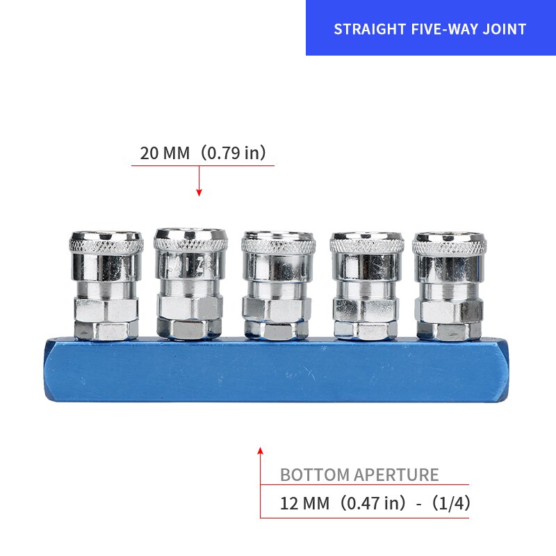 1PCS Round/Straight Two-way Pneumatic Joint Quick-... – Grandado