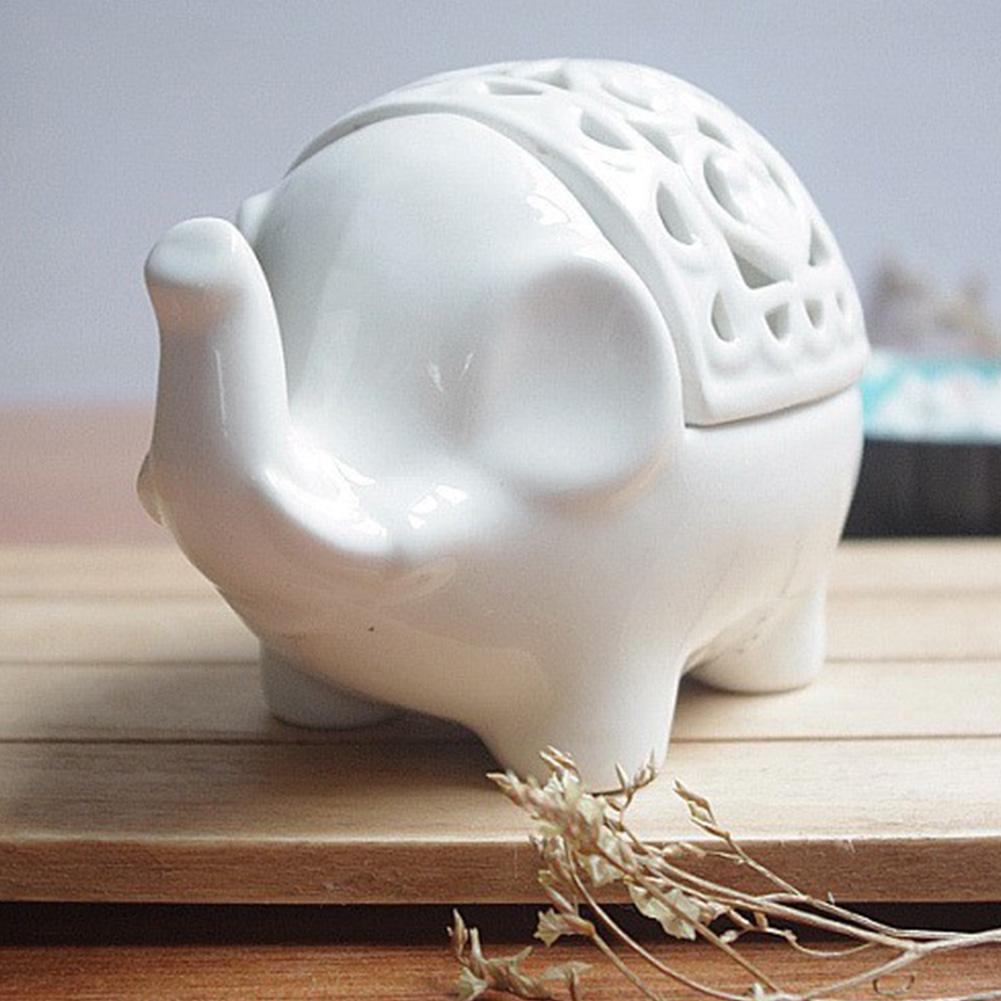 Hollow Elephant Home Furnishings Ceramic Crafts Pu... – Grandado