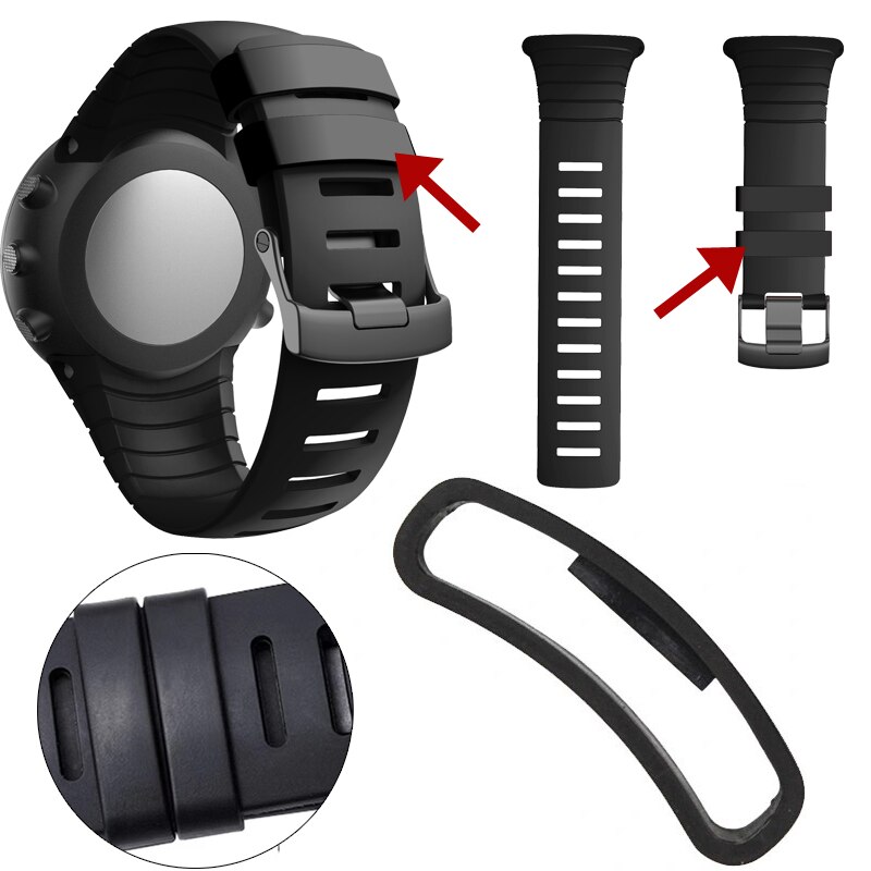 2-10 Pieces Soft Silicone Watch Band Loops Rubber ... – Grandado