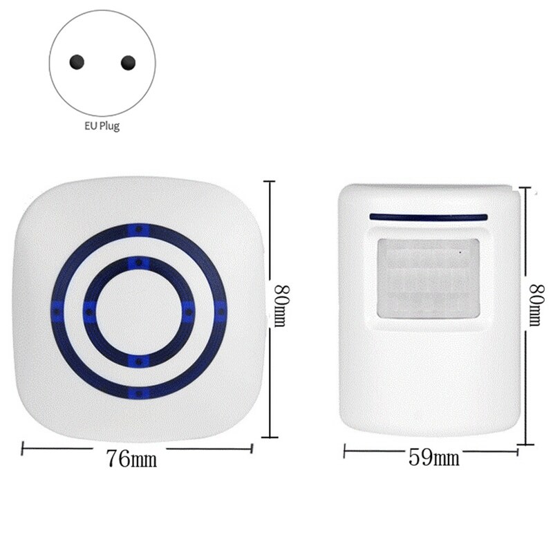 Timbre inalámbrico con Sensor infrarrojo PIR, Dete... – Grandado