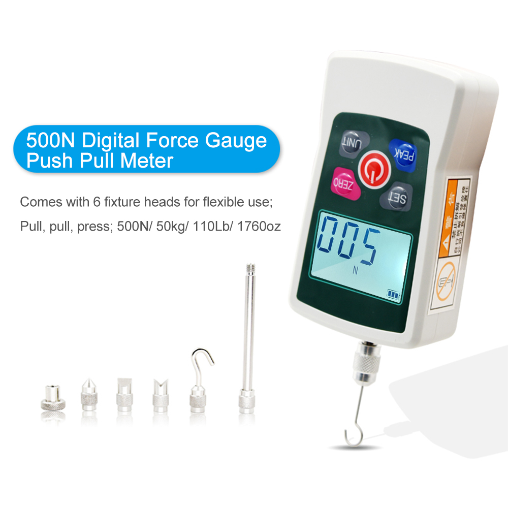 Digital Force Gauge 500N/50kg/110Lb/1760oz Portabl... – Vicedeal