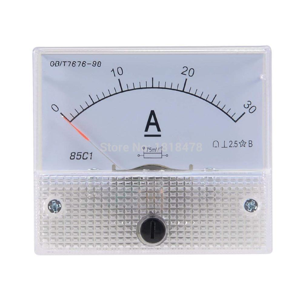 Pointer DC Amperometer DC 1A 2A 3A 5A 10A 20A 30A ... – Vicedeal