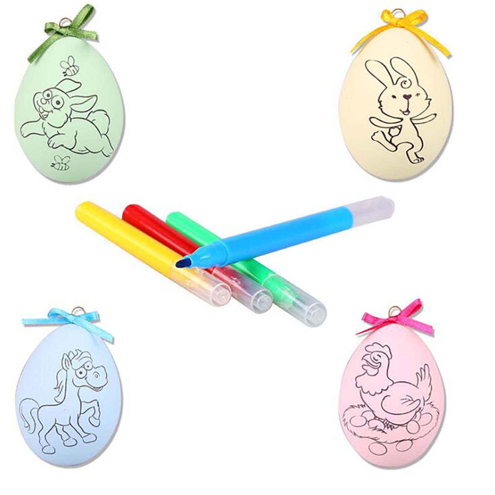 Egg Kids DIY Painting Color Egg Toy Children Baby ... – Vicedeal
