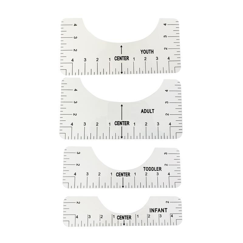 4Pcs/Set T-Shirt Alignment Ruler for Guiding Tshir... – Grandado