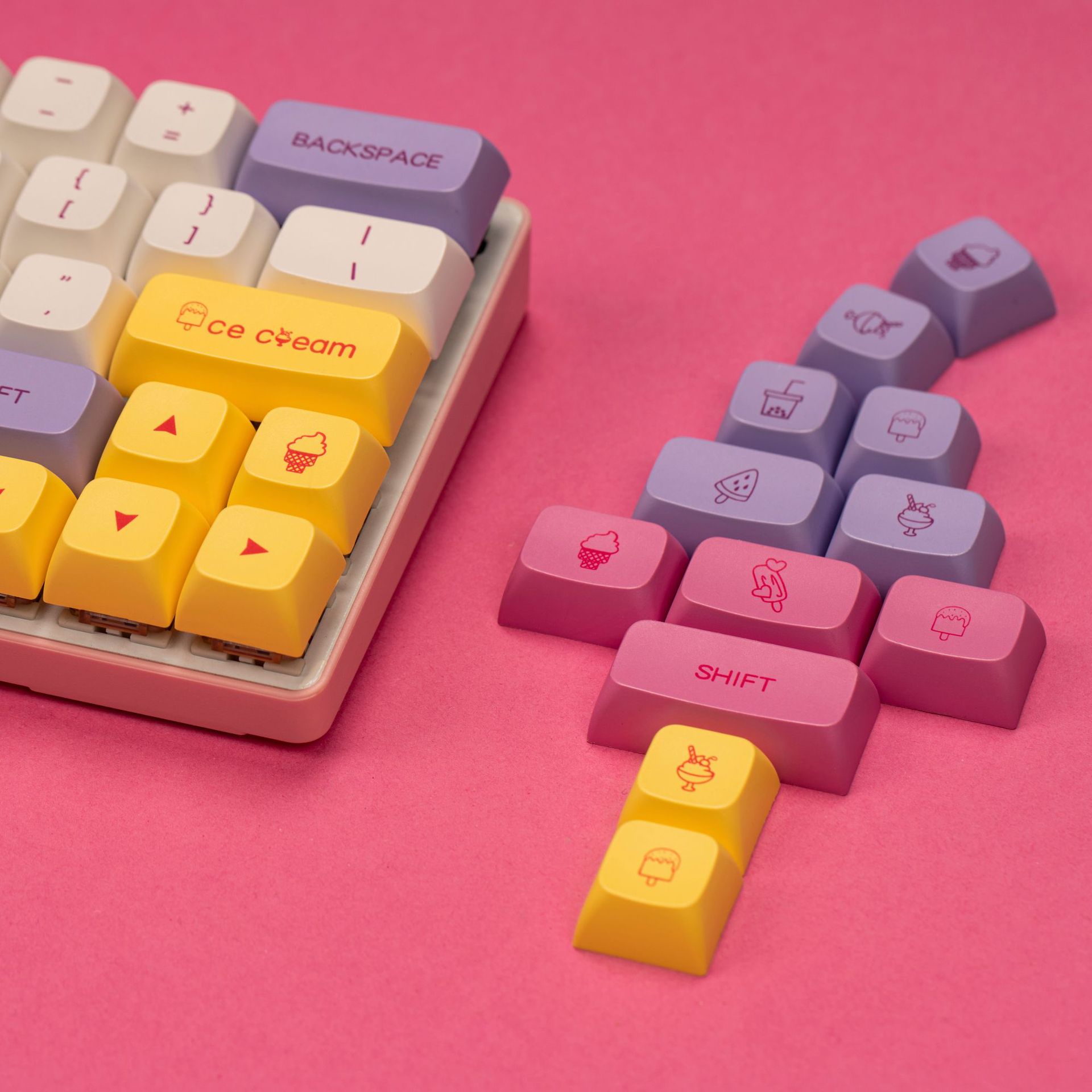 Keycaps Ice Cream XDA Profile Keycap PBT Sublimati... – Vicedeal