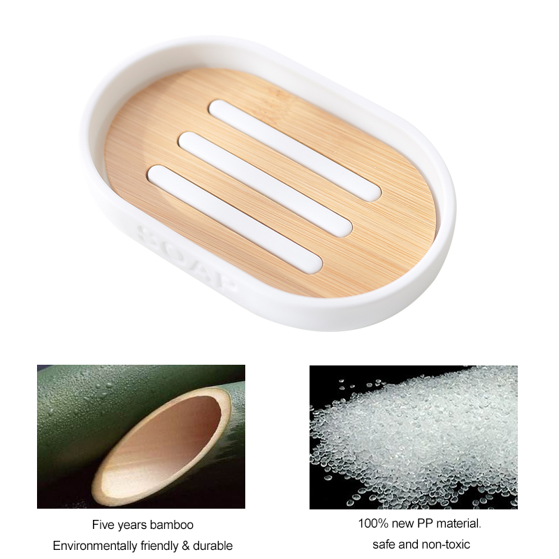 Bamboe Zeepbakje Houten Zeephouder Hout Badkamer Z... – Grandado