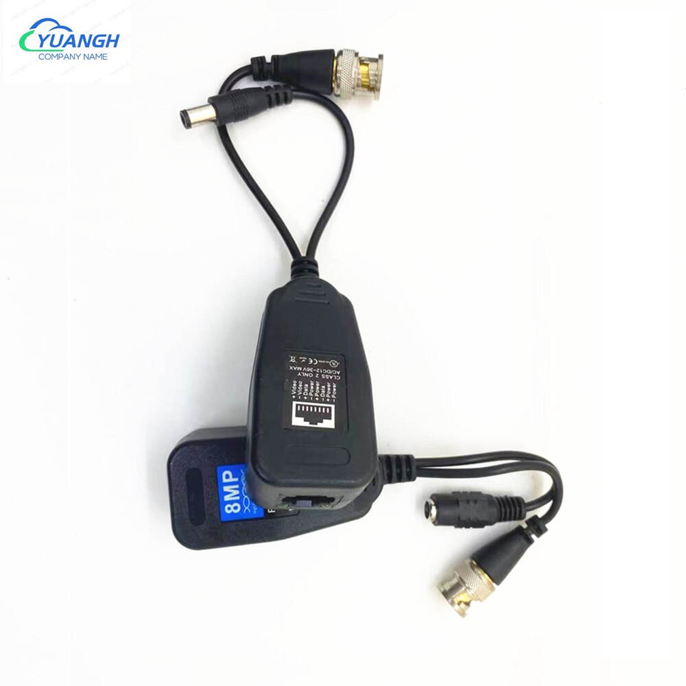 8MP Cctv Coax Bnc Video Voeding Balun Transceiver ... – Vicedeal