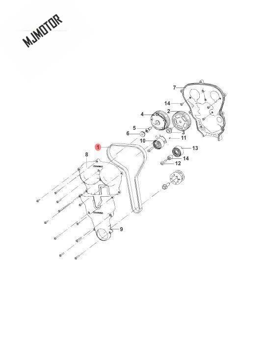 Kamrem / spännremskiva / mellanhjulssats för kines... – Grandado