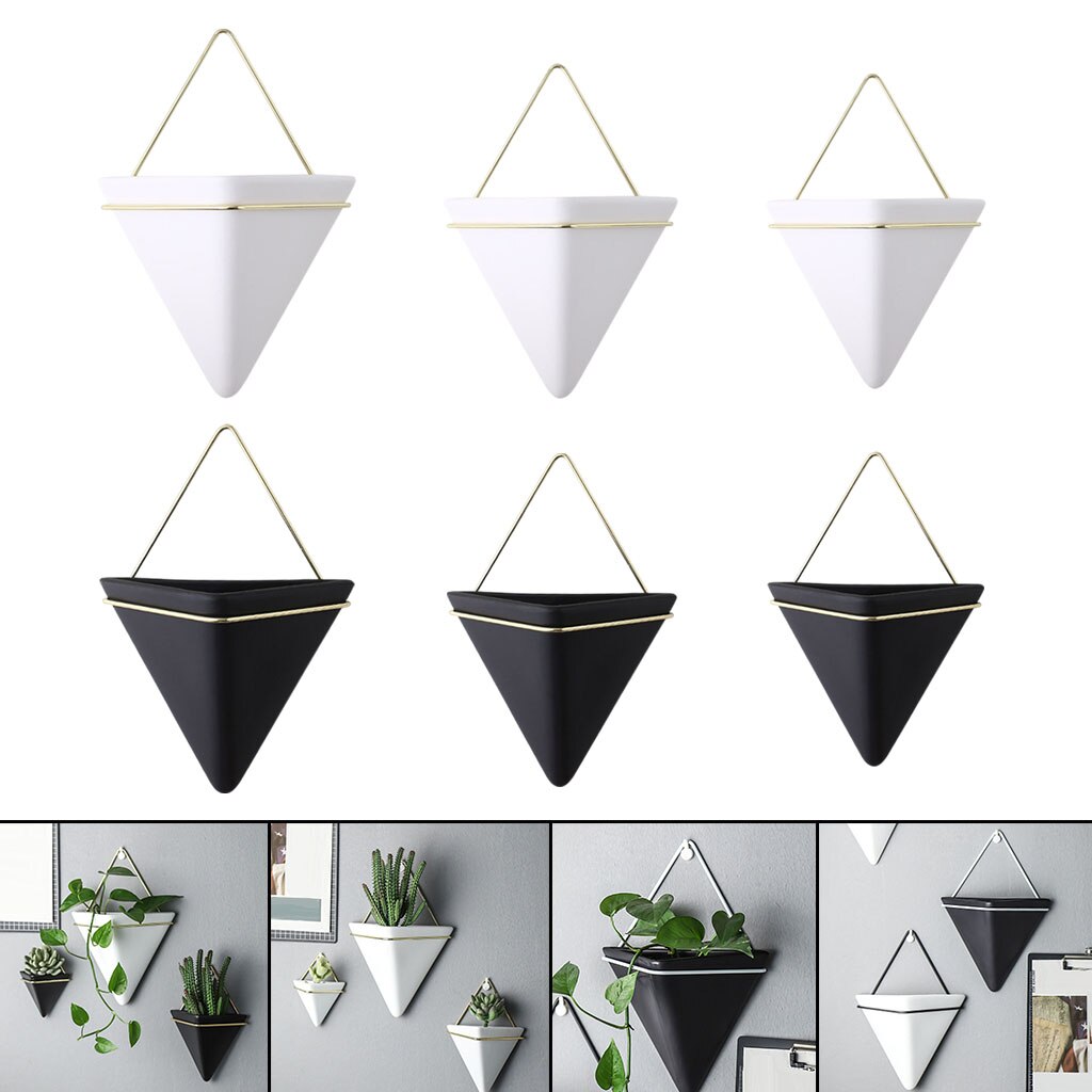 Triangle Wall Planter Nordic Indoor Outdoor Geomet... – Vicedeal