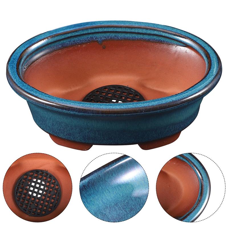 Simple Glazed Flower Pot Macetas Garden Accessorie... – Vicedeal