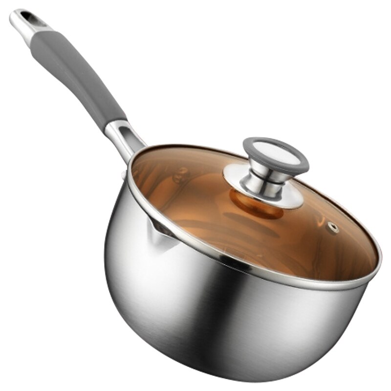 -Snow Pan with Silicone Handle with Lid Non-Stick ... – Grandado