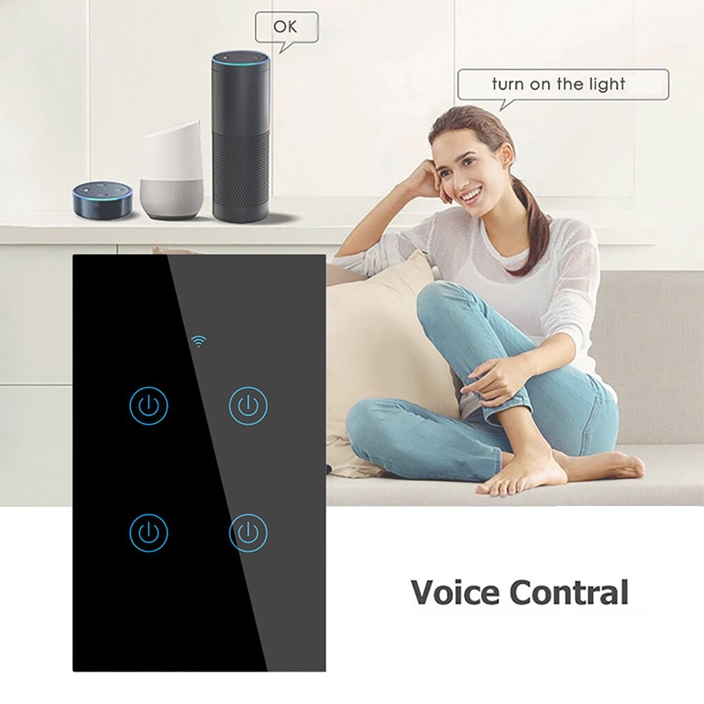 Wifi Touch Switch Voice Control Remote App Control... – Grandado