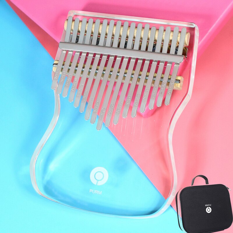 PURM red Crystal 17 key Kalimba Acrylic Thumb Pian... – Grandado