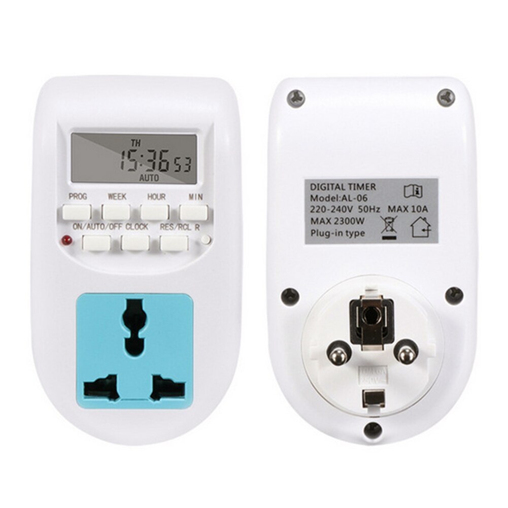 220v eu-kontakt digital display timing timer ström... – Grandado