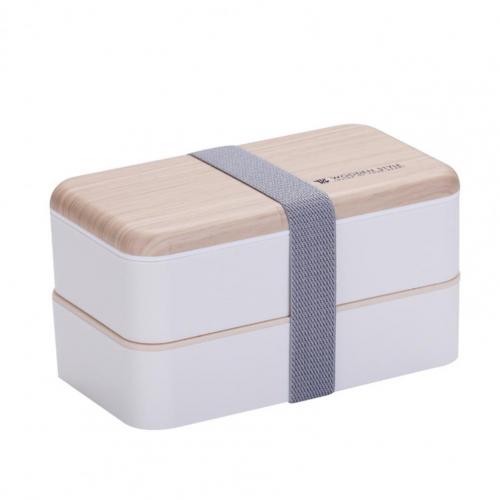 Bento Box Leak-proof Double Layers 3 Colors Stacka... – Grandado