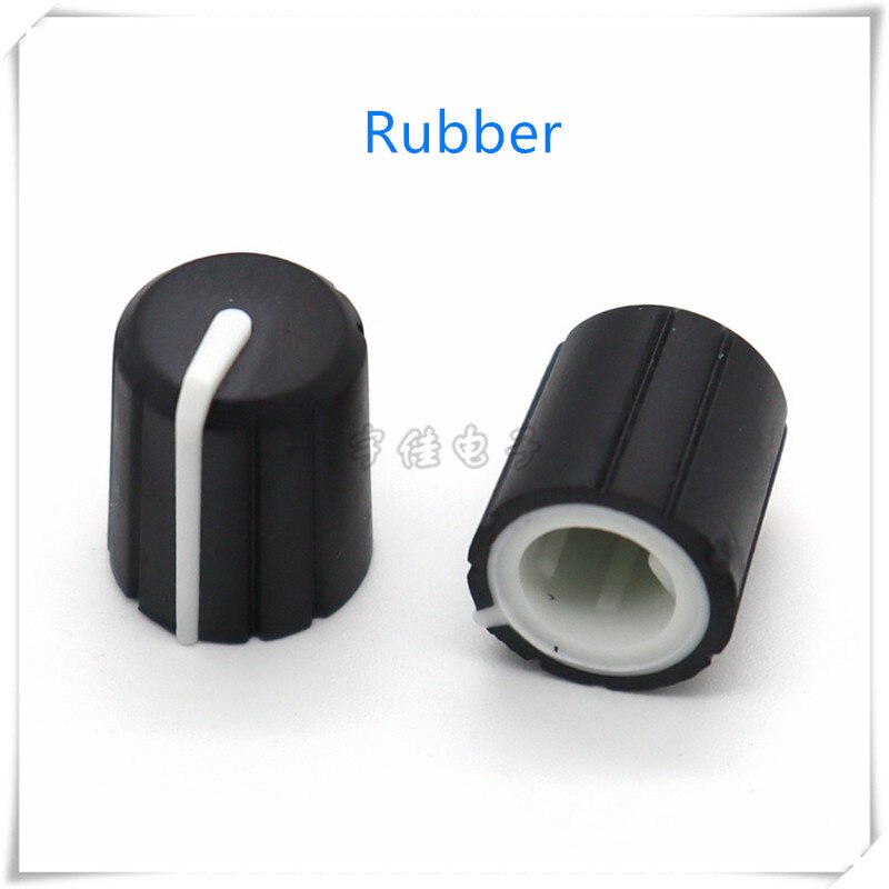 10 Piece 11.5*14MM half shaft Rubber/plasti knob p... – Vicedeal